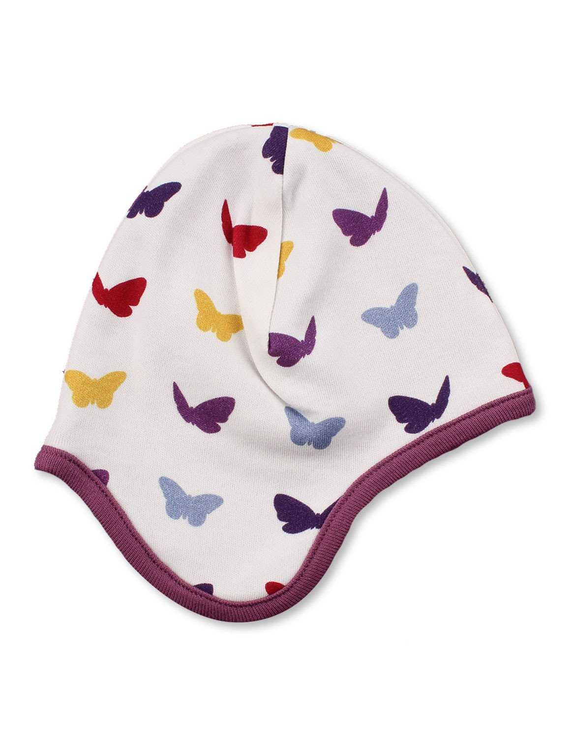 Colorful Butterfly Bonnet Multi Raspberry Organic Cotton | Jazzy Organics